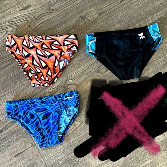 TYR | DOLPHIN | Swim | Swim Briefs Speedos Size 26 3 Pairs | Poshmark